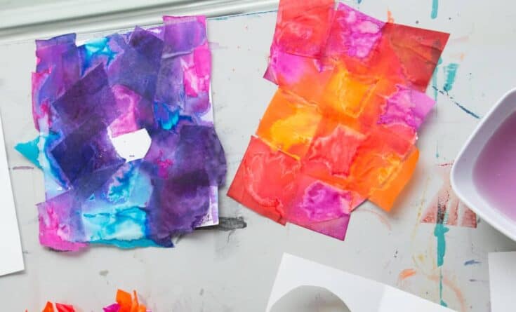 How To Paint With Tissue Paper - Crafty Art Ideas