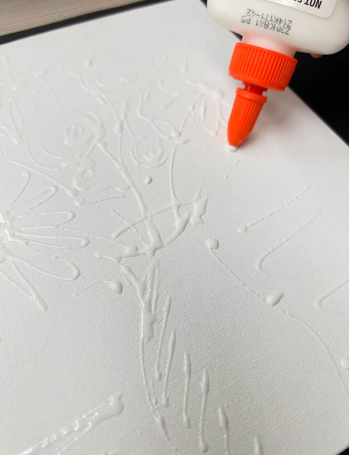 Easy Glue Resist Art on Canvas (with Watercolor Paint) - Crafty Art Ideas