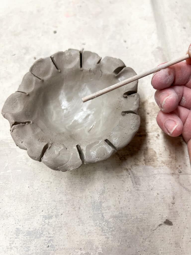 Simple Clay Flower Pinch Pot Ceramic Lesson - Crafty Art Ideas