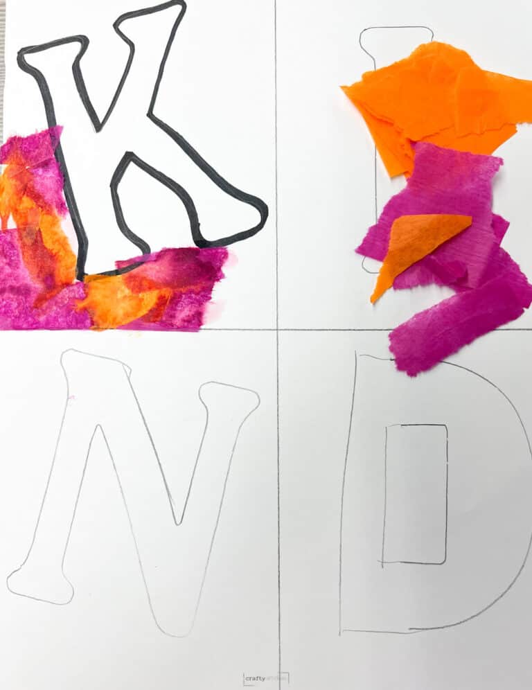 Easy Word Art Project Idea For Kids - Crafty Art Ideas