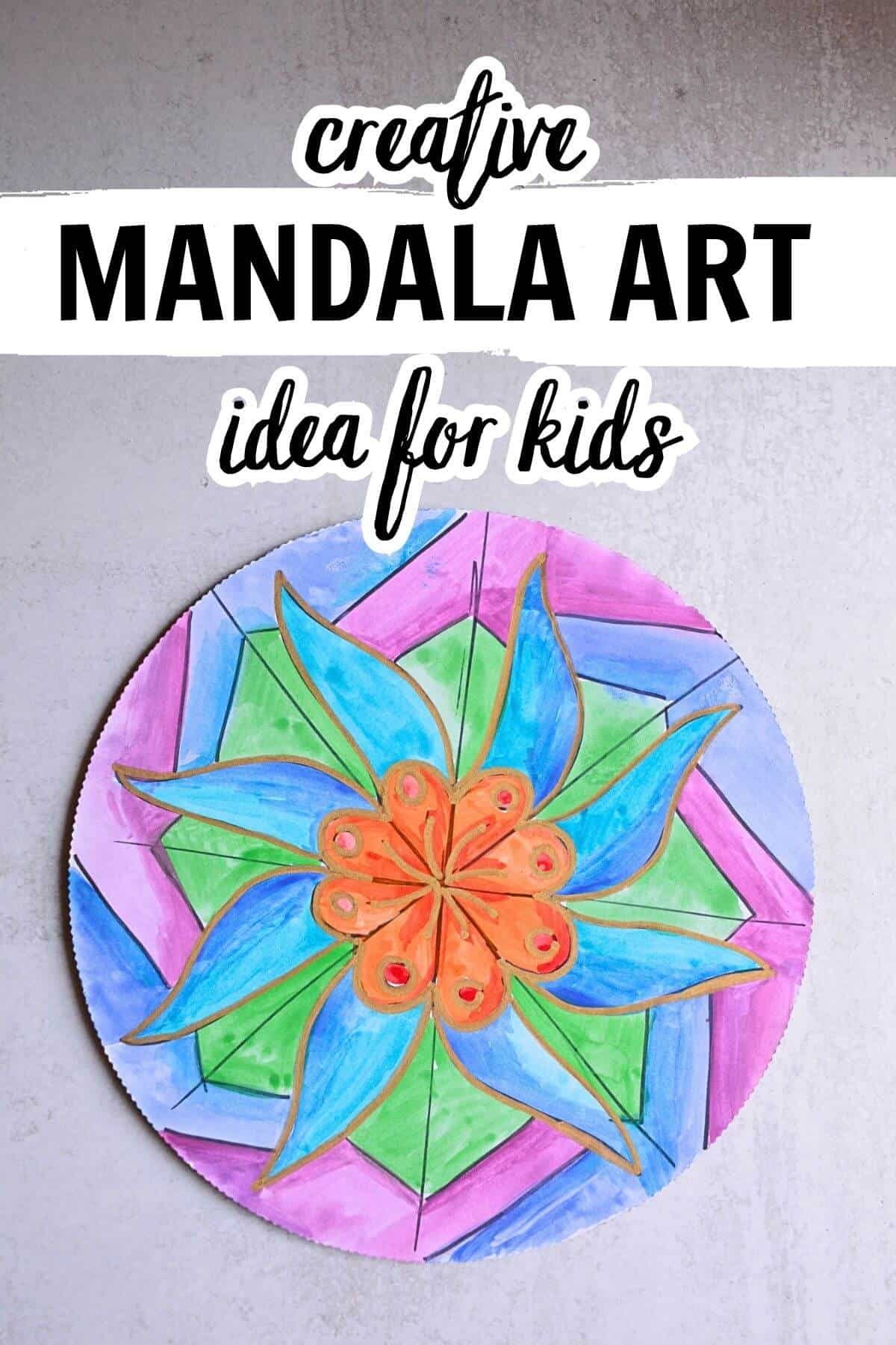 Easy Mandala Art For Kids and Beginners - Crafty Art Ideas