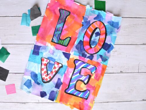 Easy Word Art Project Idea For Kids - Crafty Art Ideas