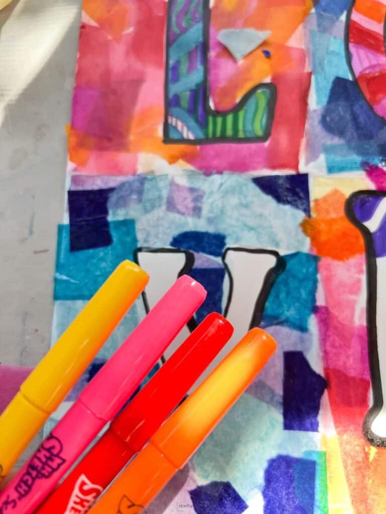 Easy Word Art Project Idea For Kids - Crafty Art Ideas