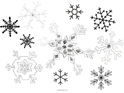 How To Make A Simple Snowflake Drawing - Crafty Art Ideas