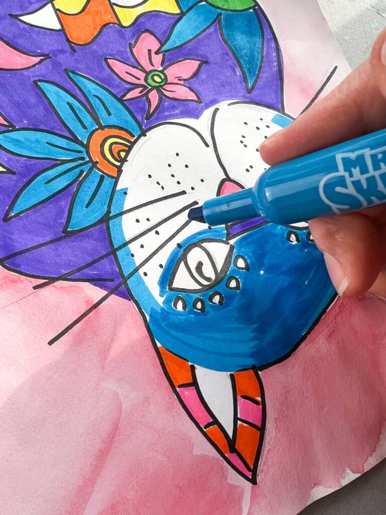 Creative Laurel Burch Patterned Cat Art Lesson For Kids - Crafty Art Ideas