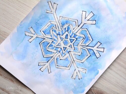 How To Make A Simple Snowflake Drawing - Crafty Art Ideas