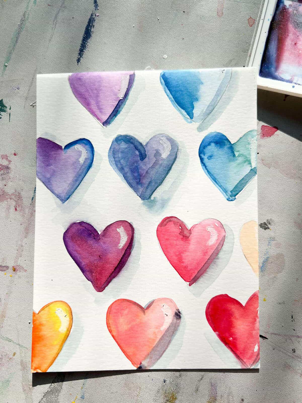 Easy Valentine s Day Watercolor Painting Idea Crafty Art Ideas Easy Valentine s Day Watercolor Painting Idea Crafty Art Ideas