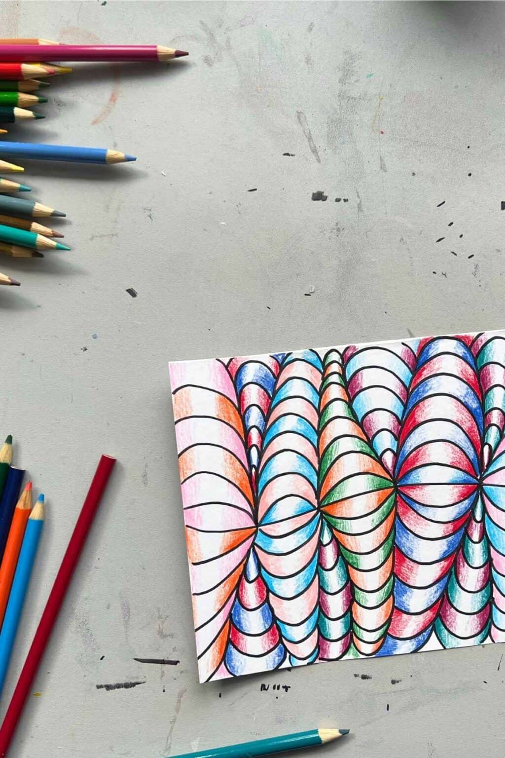 Fun Op Art Drawing For Kids & Beginners - Crafty Art Ideas