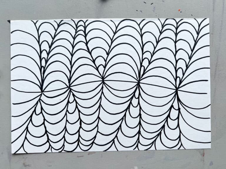 Fun Op Art Drawing For Kids & Beginners - Crafty Art Ideas