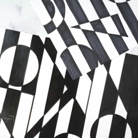 Easy Black and White Op Art Drawing Tutorial - Crafty Art Ideas