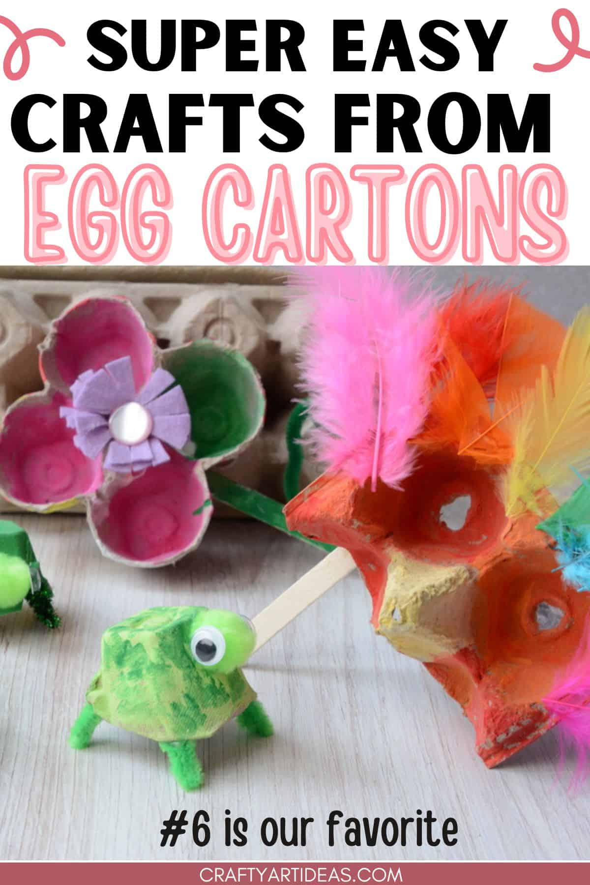 12 Easy Egg Carton Craft Ideas For Kids - Crafty Art Ideas