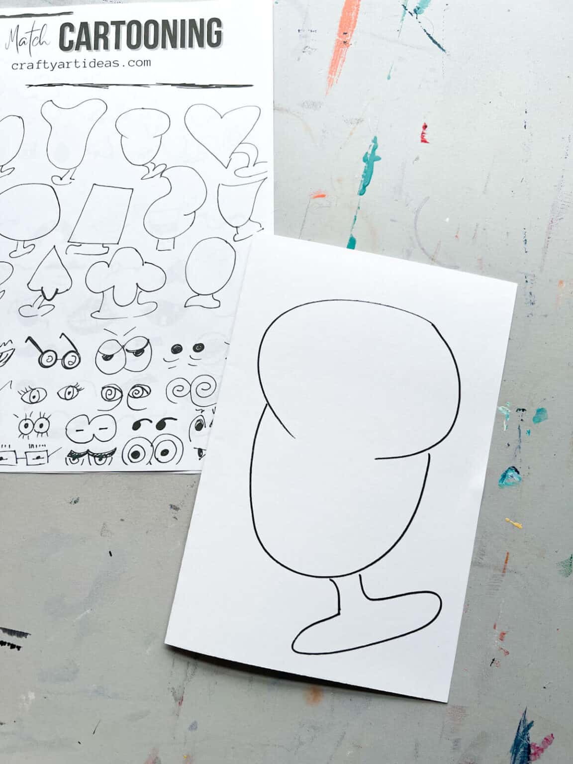 Cartoon Drawing Step-By-Step For Kids (With Free Guide) - Crafty Art Ideas