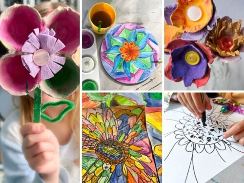 25+ Pretty Flower Art Project & Craft Ideas For Kids - Crafty Art Ideas