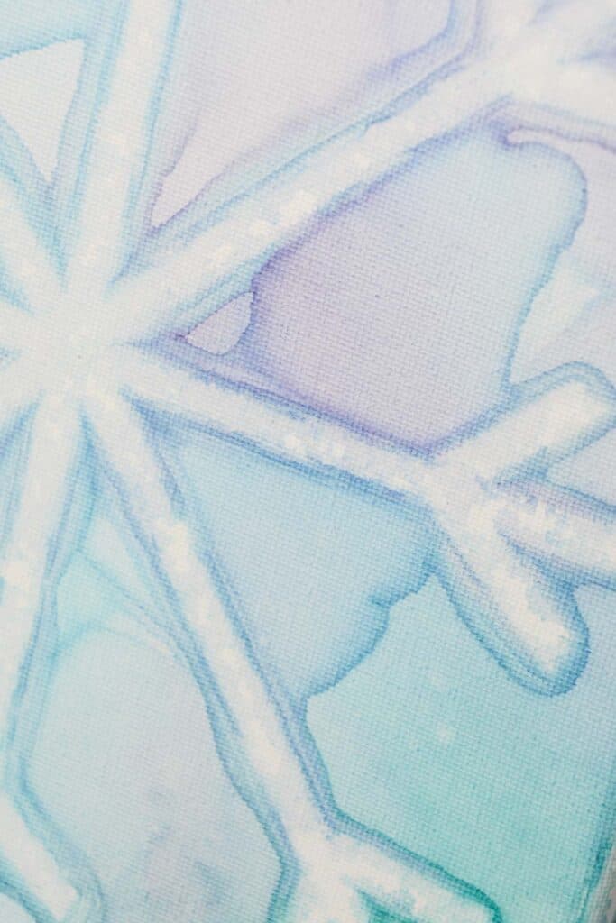 Unique and Easy Snowflake Canvas Painting For Kids - Crafty Art Ideas