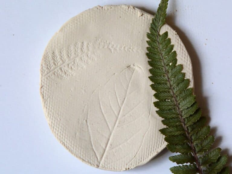 DIY Clay Leaf & Nature Impression Craft With Kids - Crafty Art Ideas