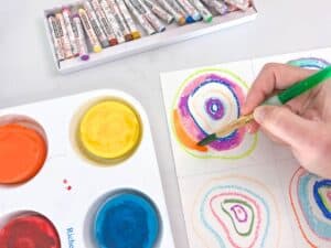 Fun Kandinsky Concentric Circles Art Lesson For Kids - Crafty Art Ideas