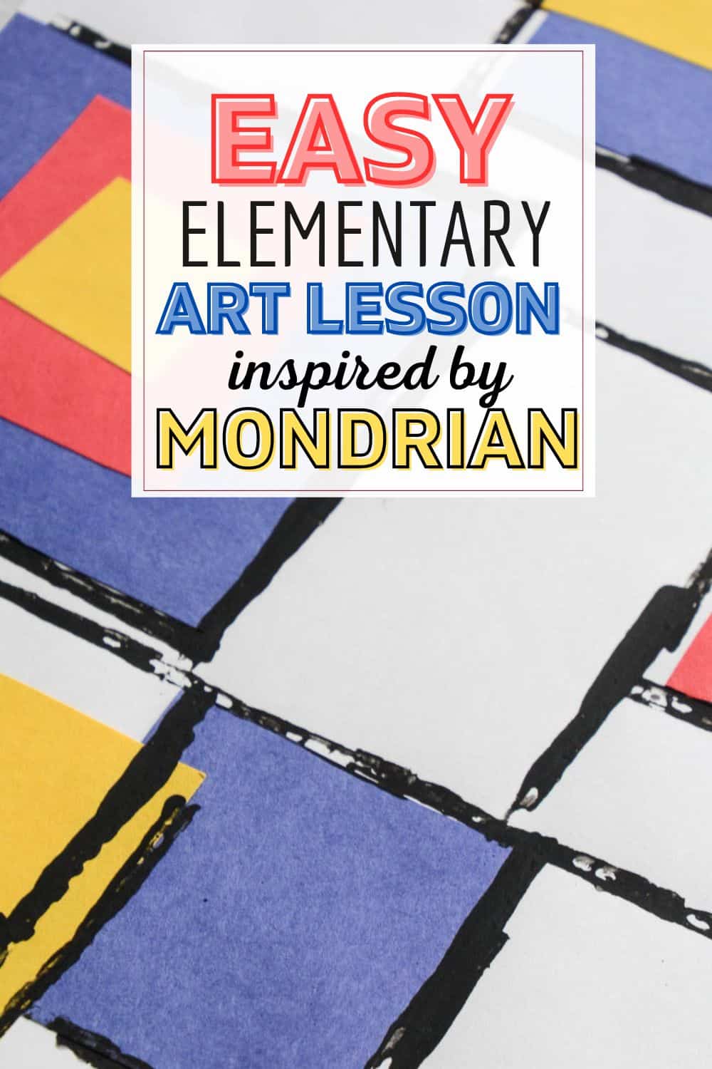 Primary Color Collages Inspired By Mondrian - Crafty Art Ideas