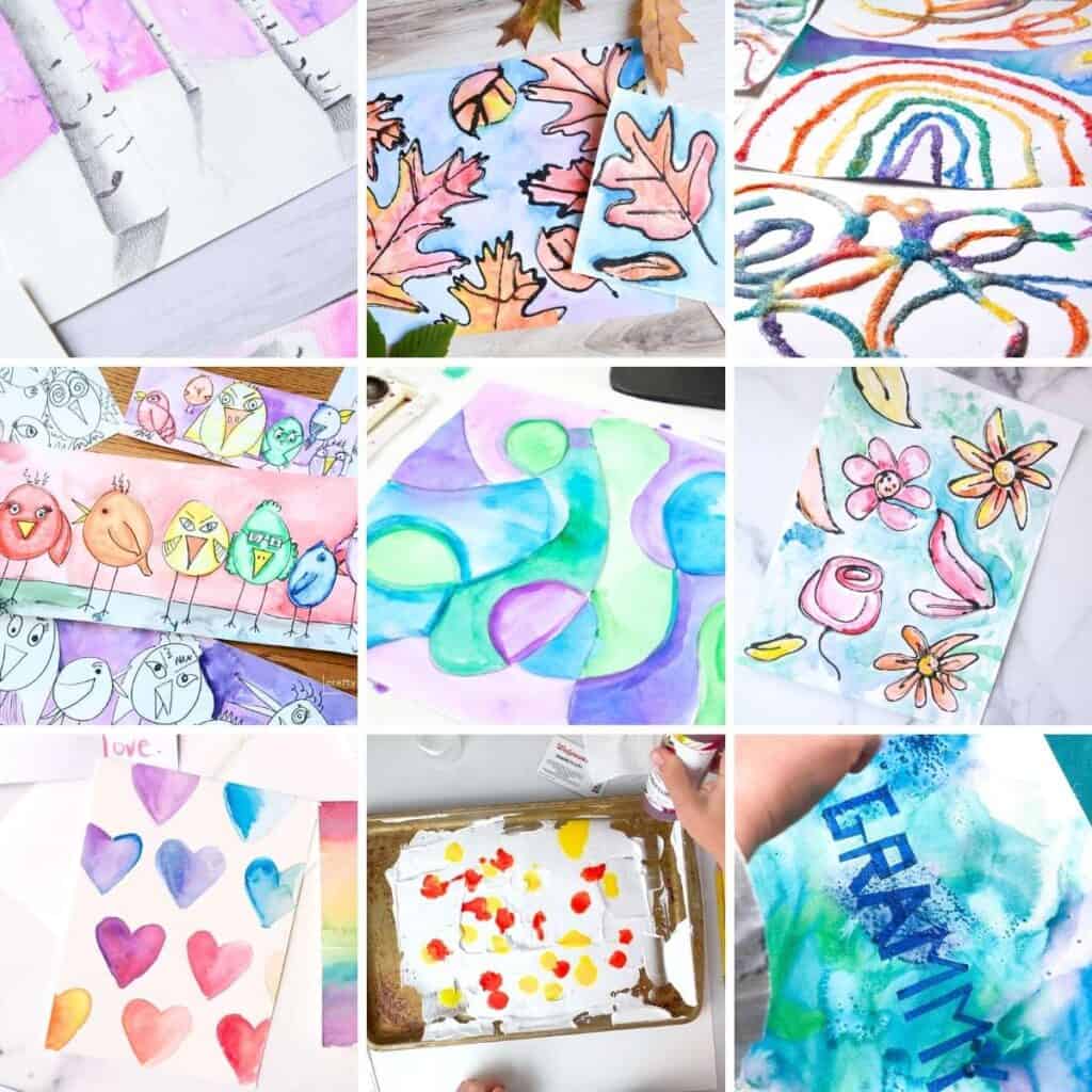 28+ Simple Watercolor Painting Ideas For Creative Kids - Crafty Art Ideas