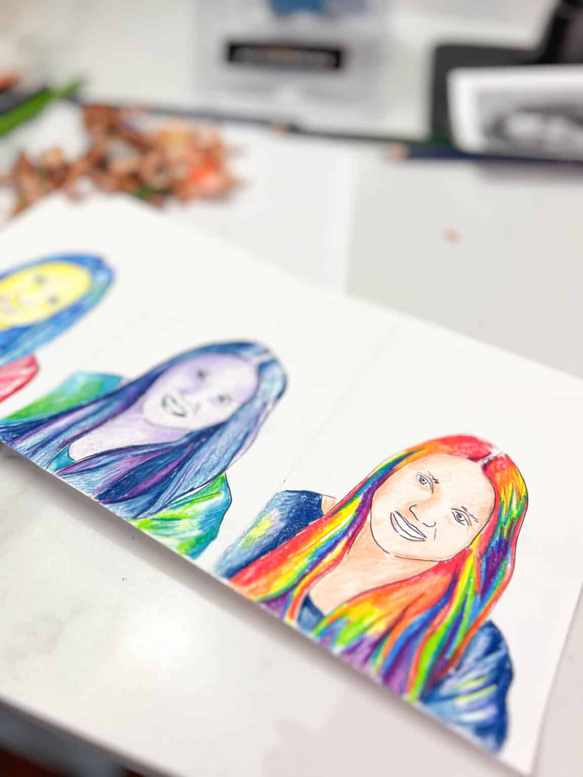 Self-Portrait Pop Art Project For Kids - Crafty Art Ideas