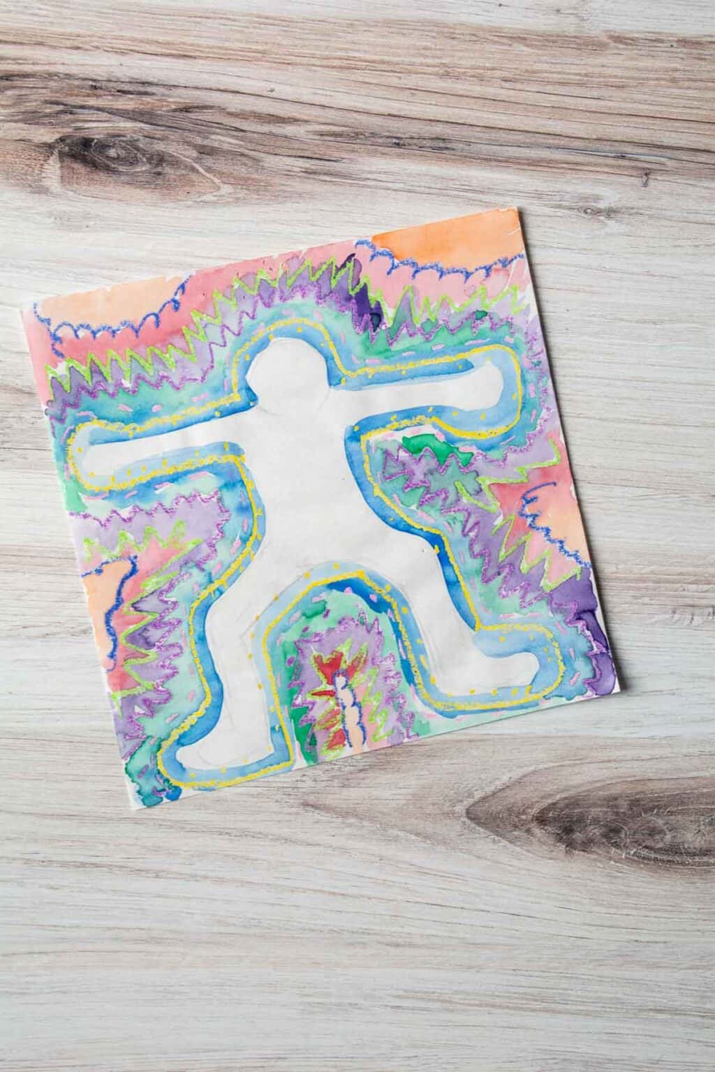 Keith Haring Inspired Elementary Art Project - Crafty Art Ideas