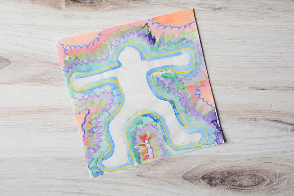 Keith Haring Inspired Elementary Art Project - Crafty Art Ideas