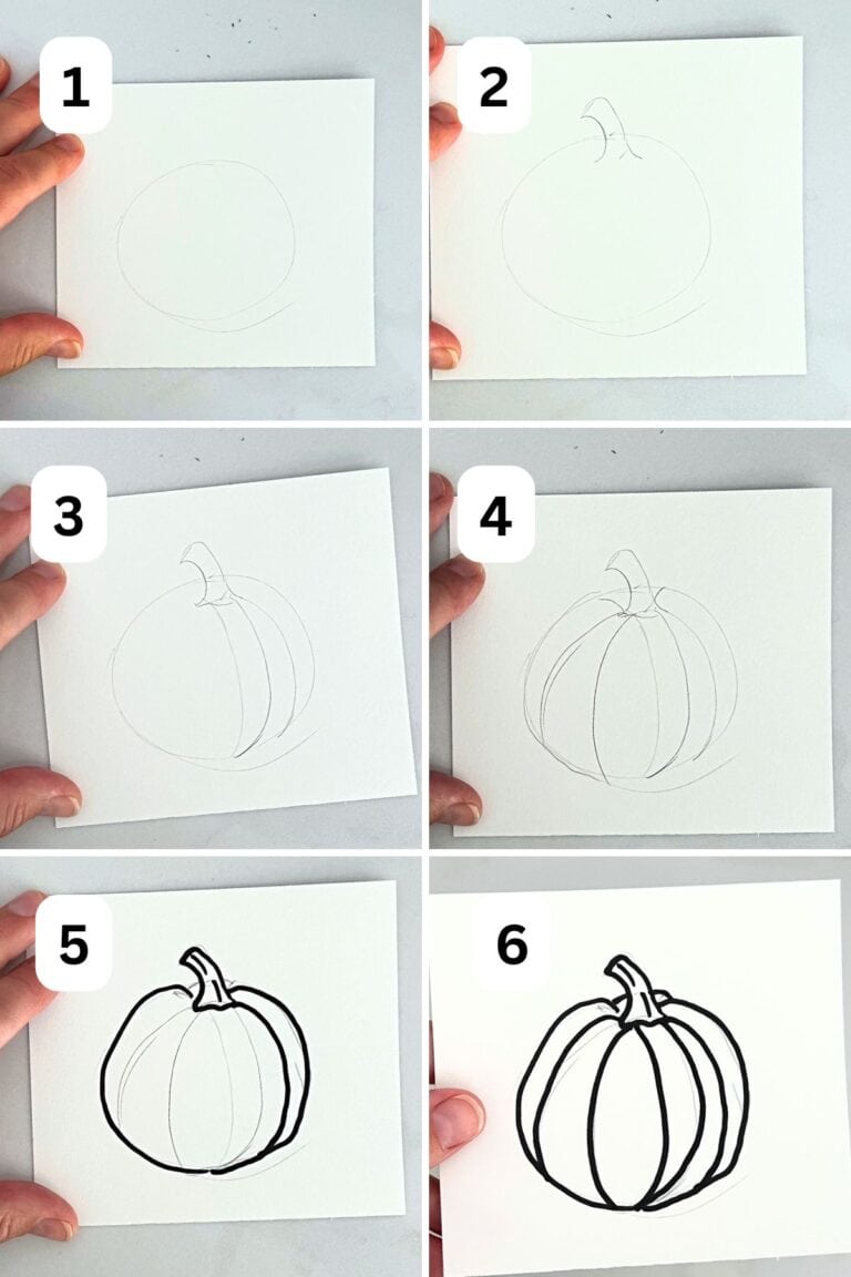 4 Ways To Draw Pumpkins Easily For Beginners and Kids - Crafty Art Ideas