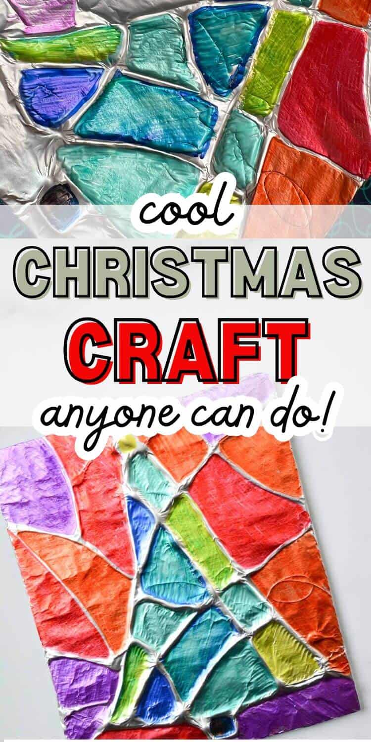 Fun Christmas Foil Art Project For Kids - Crafty Art Ideas