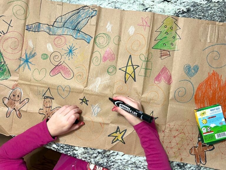 Super Easy DIY Wrapping Paper Idea For Kids (Eco-Friendly, too ...