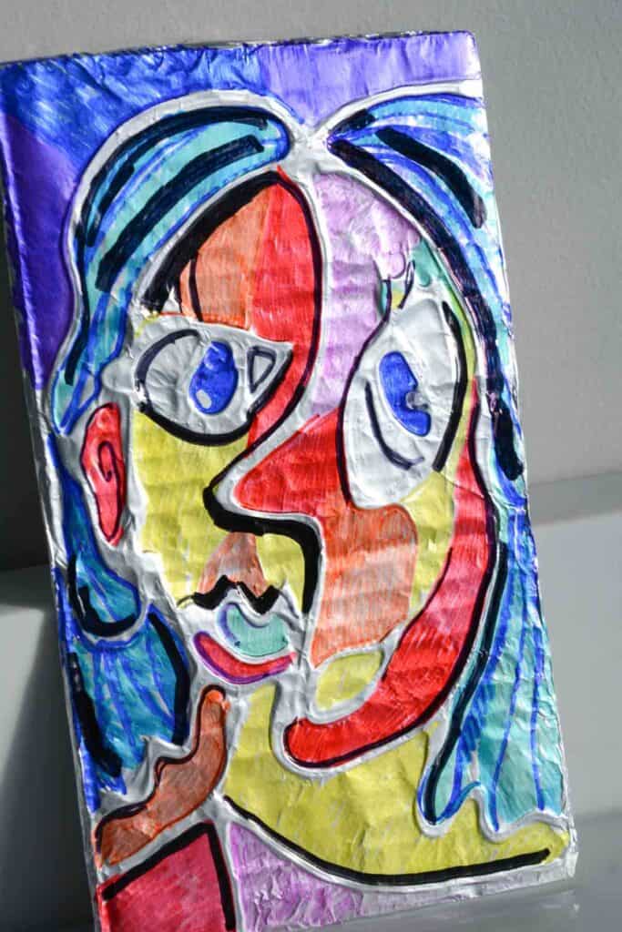 Cool Picasso Inspired Portrait Art Project For Kids - Crafty Art Ideas