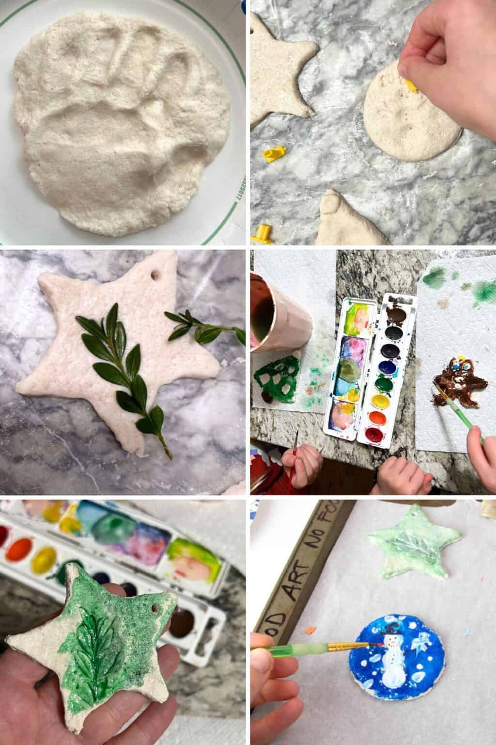 Simple Cookie Cutter Salt Dough Ornaments For Kids - Crafty Art Ideas