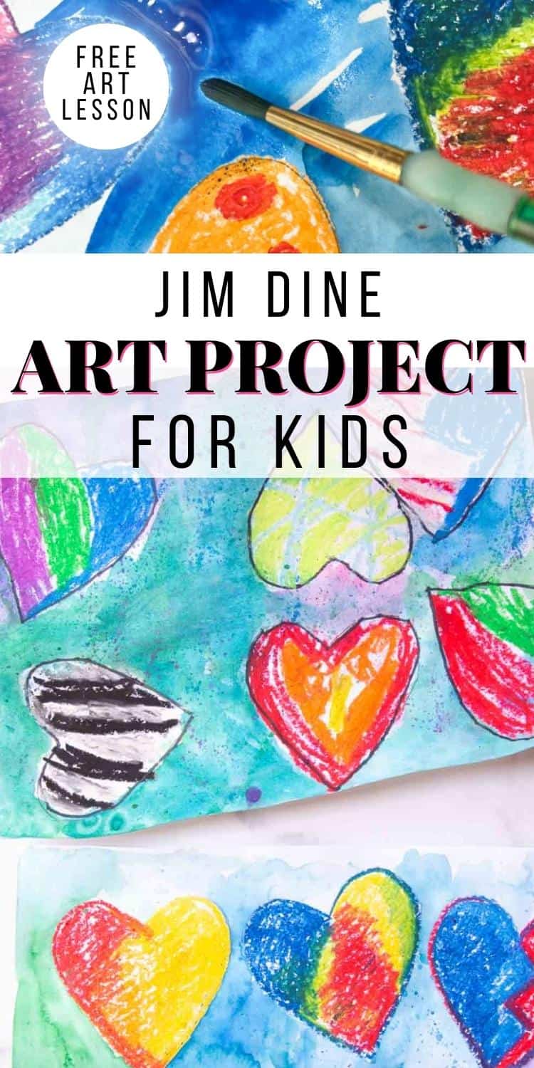 Simple & Easy Jim Dine Art For Kids - Crafty Art Ideas