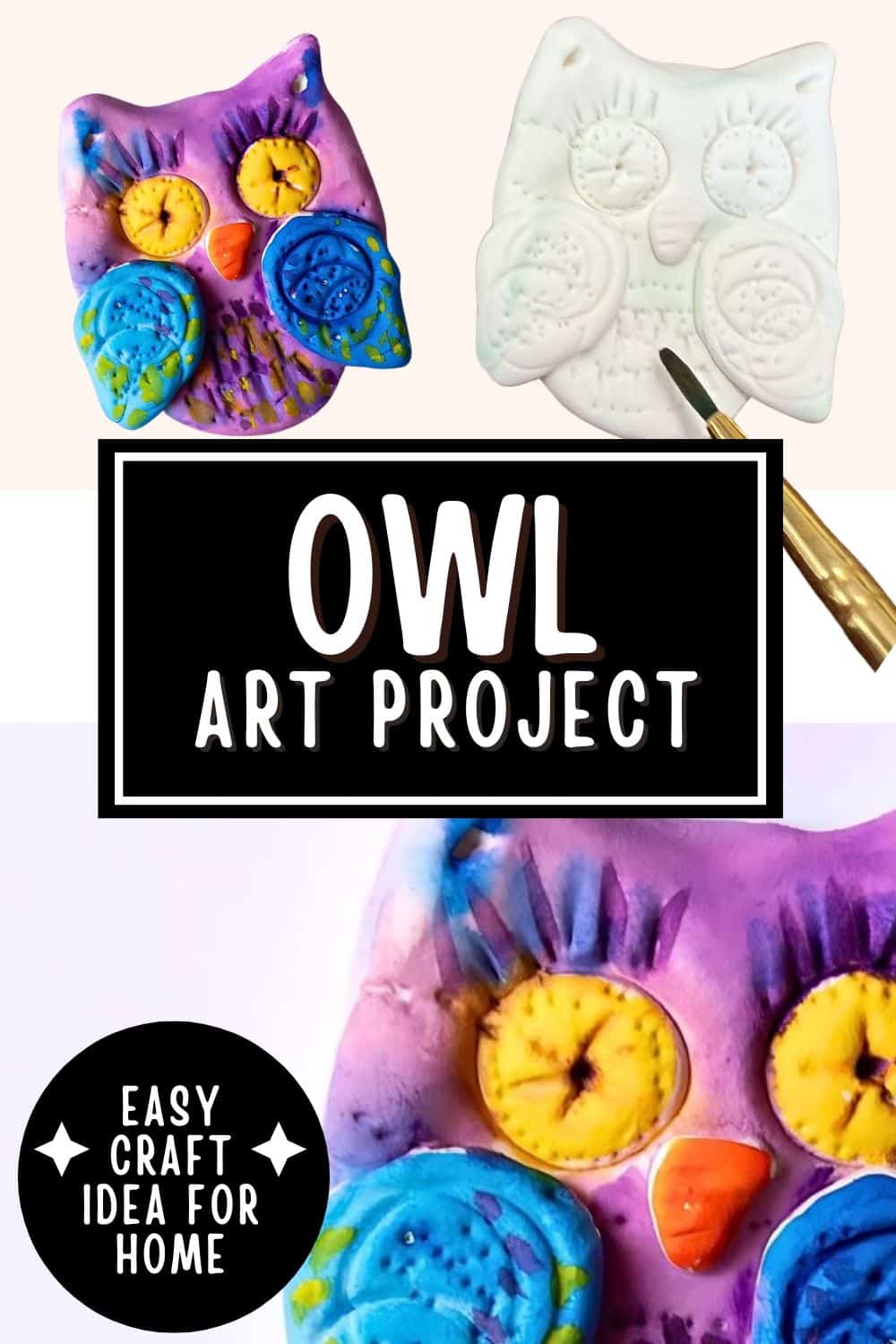 Easy 3-D Model Magic Owl Sculpture For Kids - Crafty Art Ideas