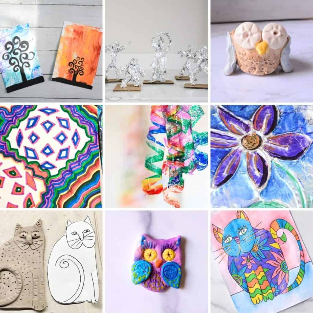 20+ Fun 2nd Grade Art Projects Kids Love Doing - Crafty Art Ideas