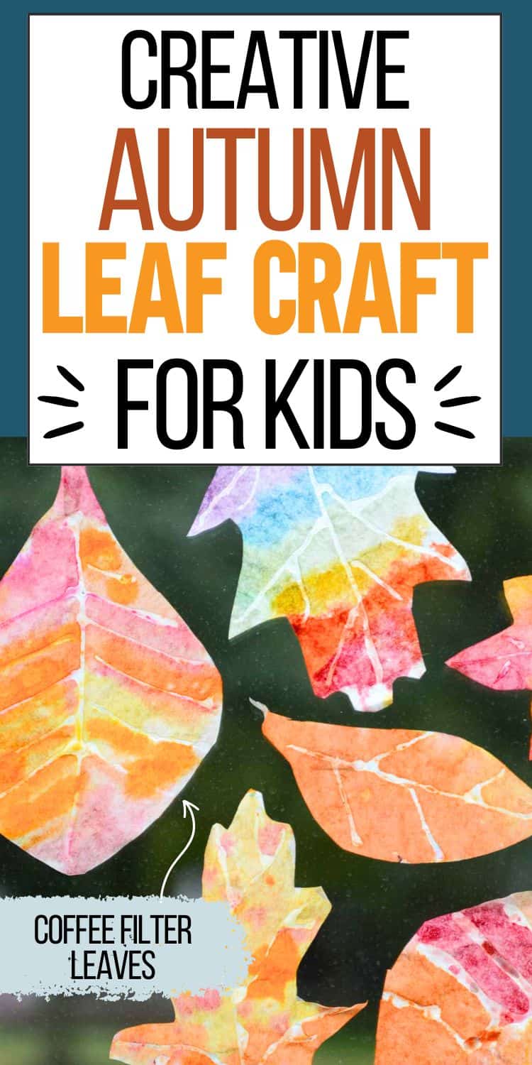 How To Make Beautiful Coffee Filter Leaves - Crafty Art Ideas