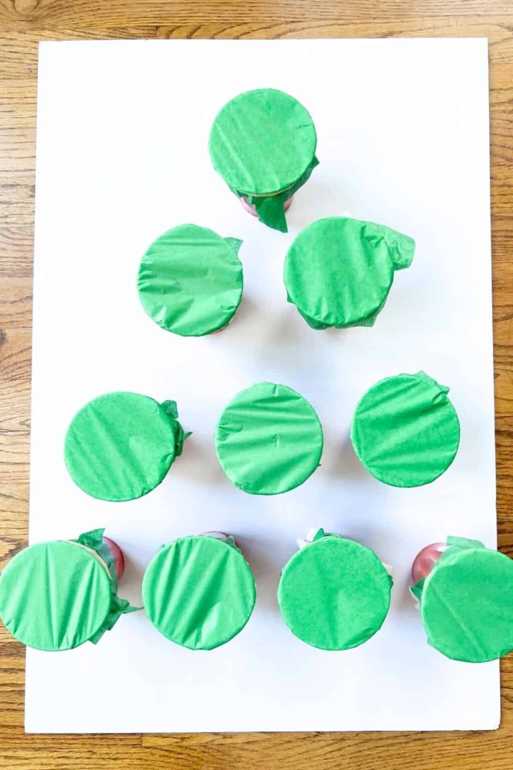 Easy Christmas Tree Punch Cup Game For Kids - Crafty Art Ideas