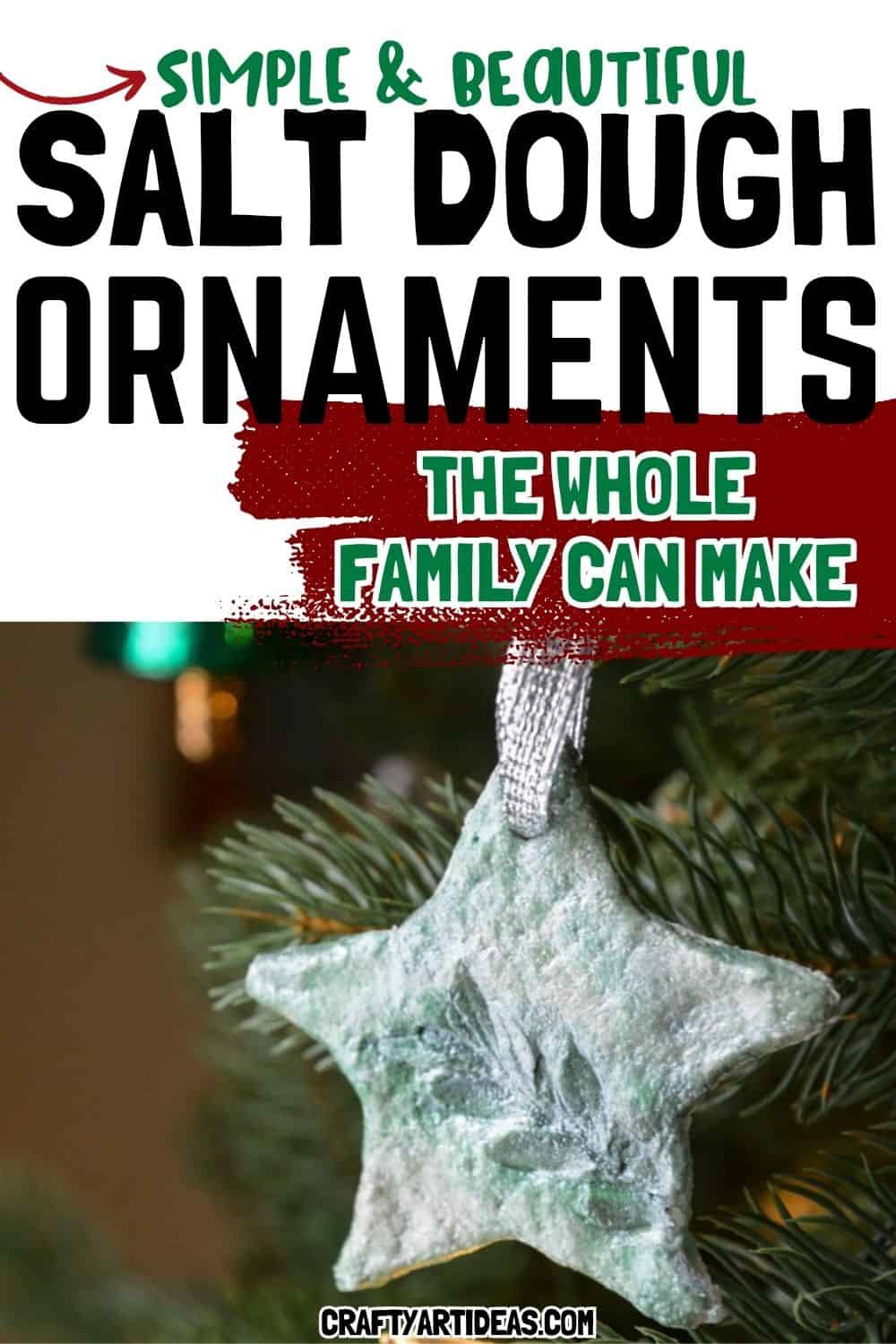 How To Make Simple Nature Salt Dough Star Ornaments - Crafty Art Ideas