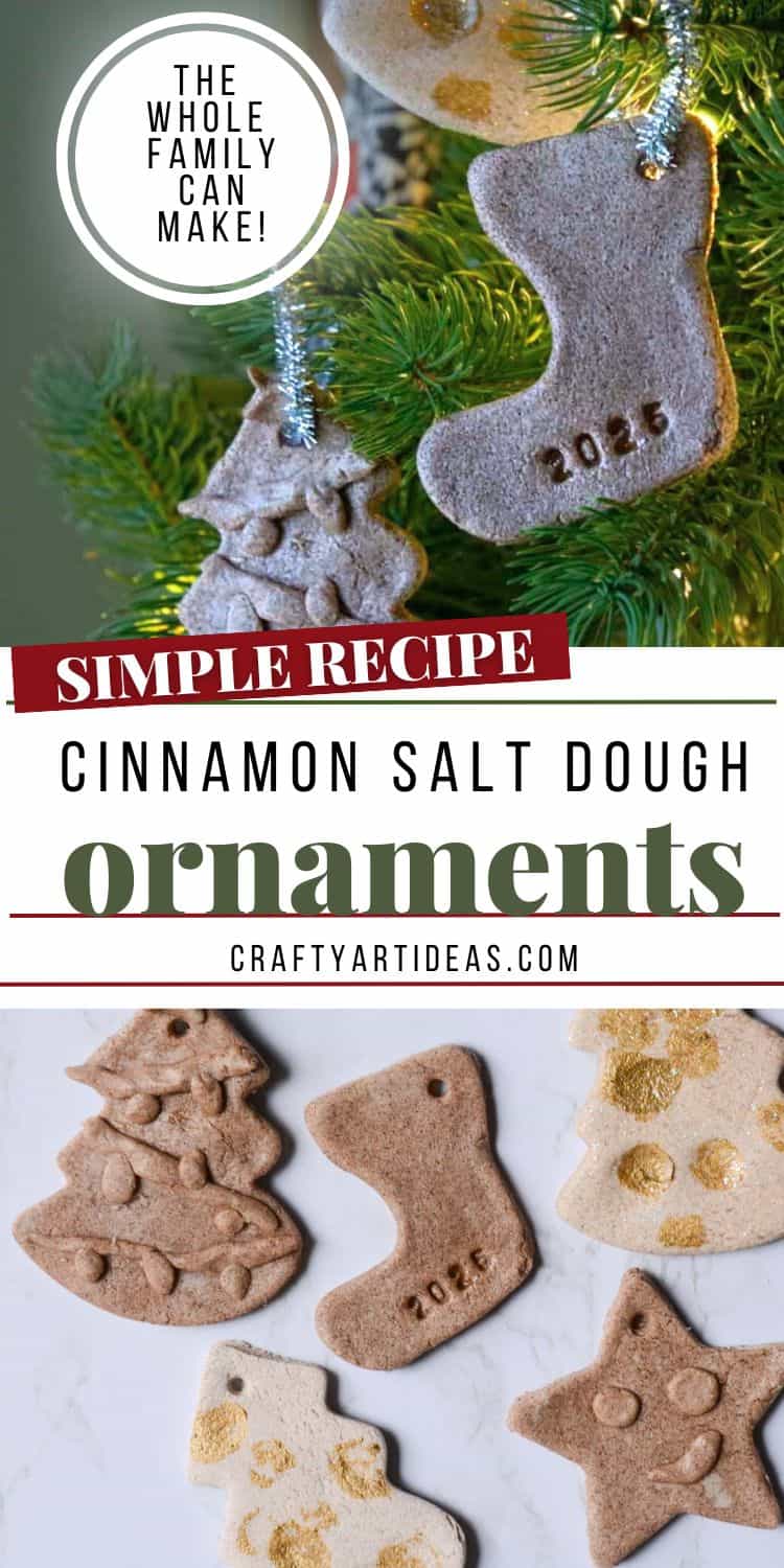 How To Make Cinnamon Salt Dough Christmas Ornaments With Kids - Crafty ...