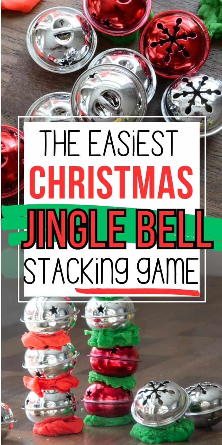 DIY Christmas Jingle Bell Stacking Game - Crafty Art Ideas