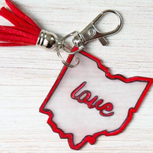 Cool DIY State Keychain Craft Kids and Teens Love! - Crafty Art Ideas